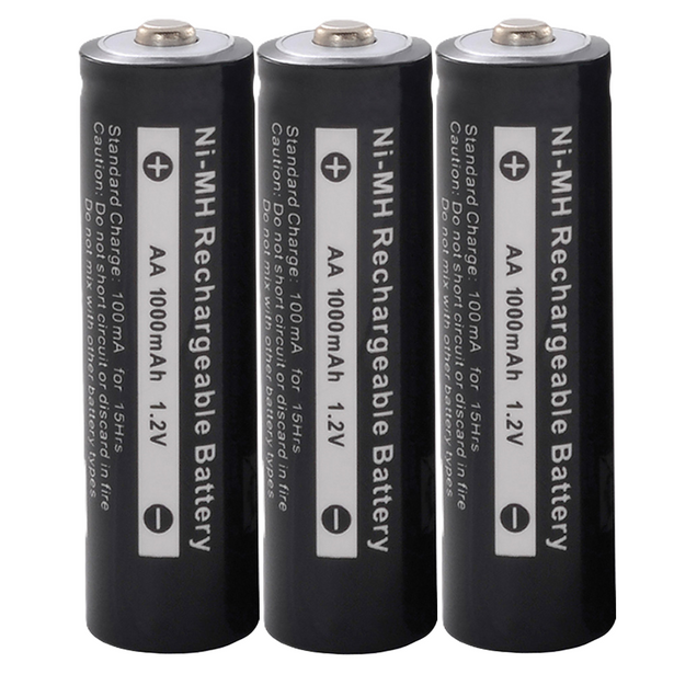 AA - 1000mAh Rechargeable Battery 3-Pack